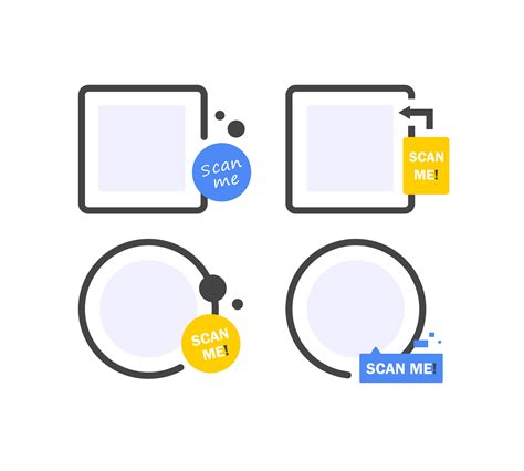 QR Code Scan Icon Set Scan Me Frame QR Code Scan For Smartphone QR