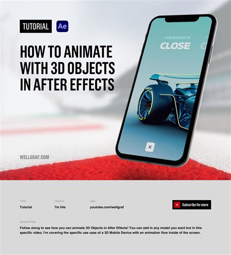 Tutorial Animate With 3D Objects In After Effects Behance