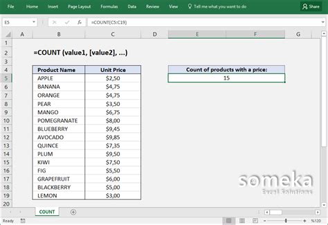 how to use excel count function formula details and video examples