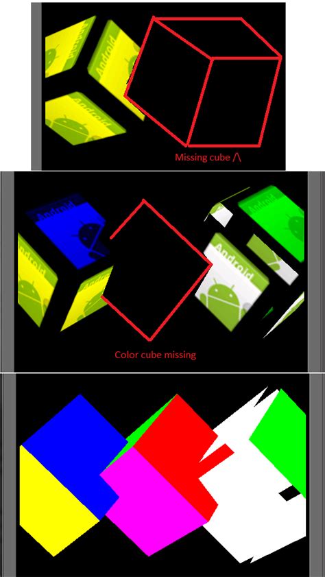 Android Textures And Colours Not Showing Properly In Opengl Es