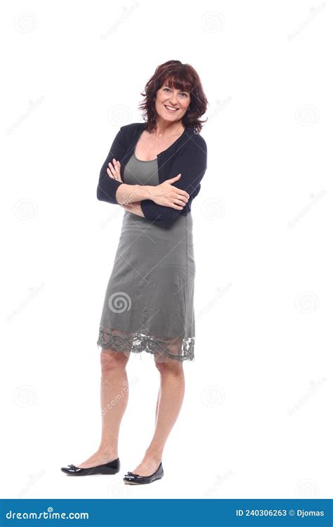 Beautiful Mature Woman Full Body Stock Image Image Of Emotion Attractive 240306263