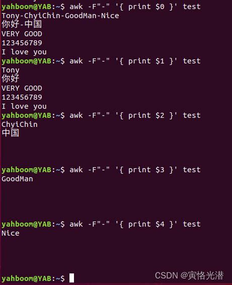 linux中awk命令的一些常见用法 linux awk 指定多个 csdn博客