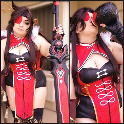 Self Beidou Cosplay By Houndorable What S Your Favorite Beverage R Genshin Impact
