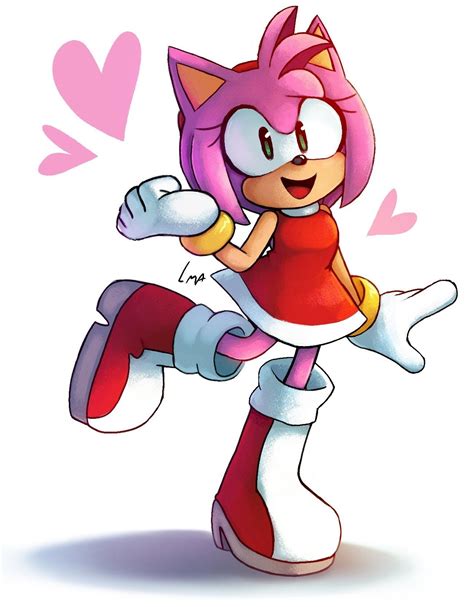 Pin By Patata Nokawaii On Emi Rousu Amy Rose Amy The Hedgehog Sonic Fan Characters