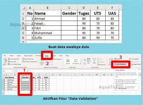 Tutorial Cara Membuat Pilihan Di Excel Dengan Mudah