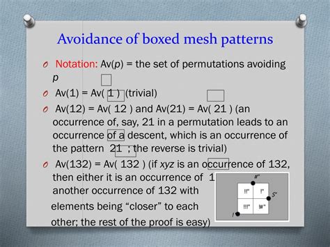 ppt on permutation boxed mesh patterns powerpoint presentation free download id 2814569