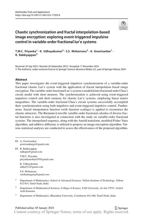 chaotic synchronization and fractal interpolation based image encryption exploring event