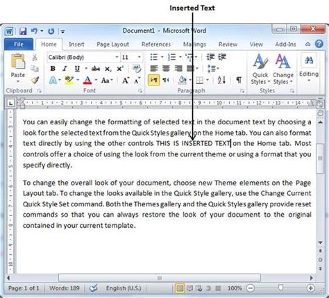 Как вставить текст в Word