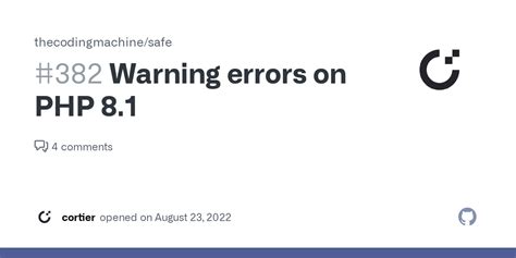 Warning Errors On PHP 8 1 Issue 382 Thecodingmachine Safe GitHub