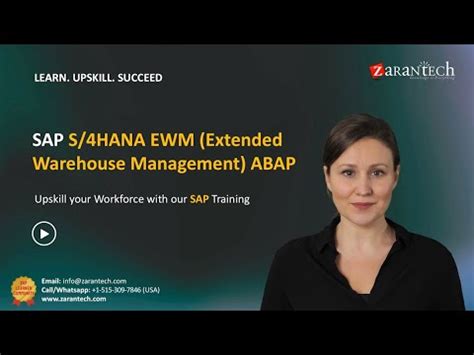 Promo Video SAP S 4HANA EWM ABAP Training ZaranTech DotCom YouTube