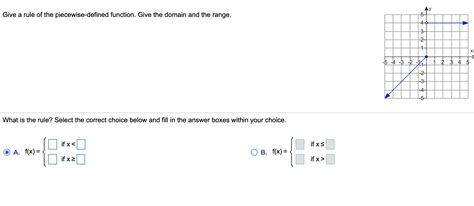 solved ay give a rule of the piecewise defined function