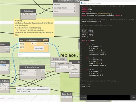 Python Editor Input DesignScript Dynamo