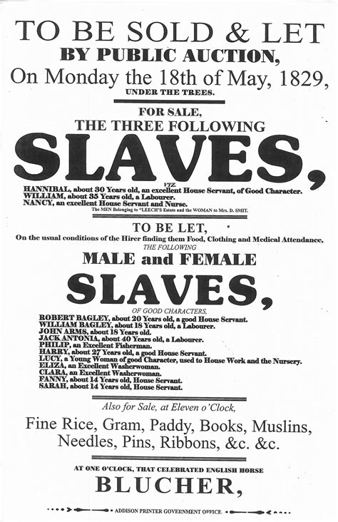 Slave Auction Poster