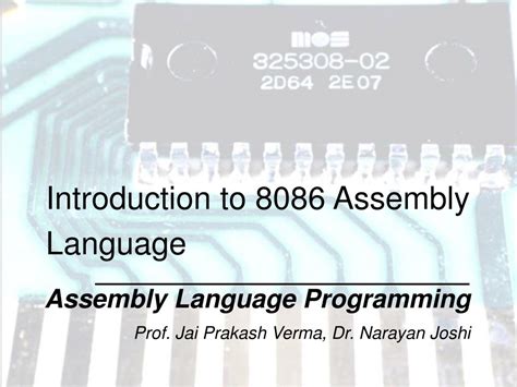 ppt introduction to 8086 assembly language powerpoint presentation free download id 3945449