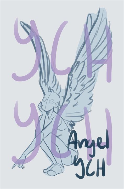 Ych Angel Your Character Here 2 Slots By Hazumonster On Deviantart Figure Drawing Reference
