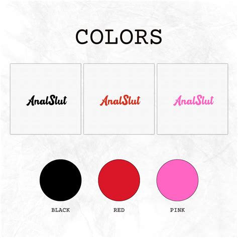 Anal Slut Temporary Tattoos Set Of 4 T For Herhim Etsy