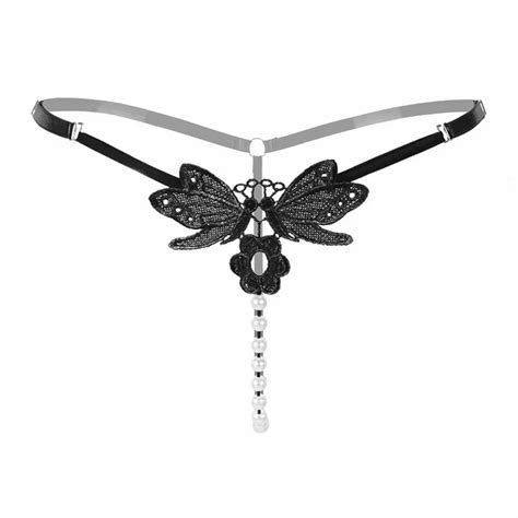 Sexy Erotic Lingerie Underwear Women Tanga Intimates Sexy G String Pearls Thongs Sexy