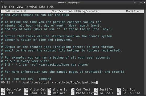 shell scripting scheduling commands geeksforgeeks
