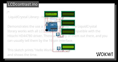 display lcd 16x2 ino wokwi esp32 stm32 arduino simula