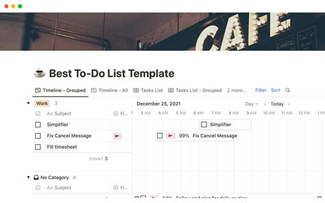 Best Notion To Do List Notion Template