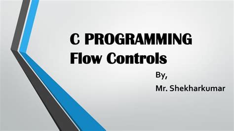 3 flow controls in c part ii pdf