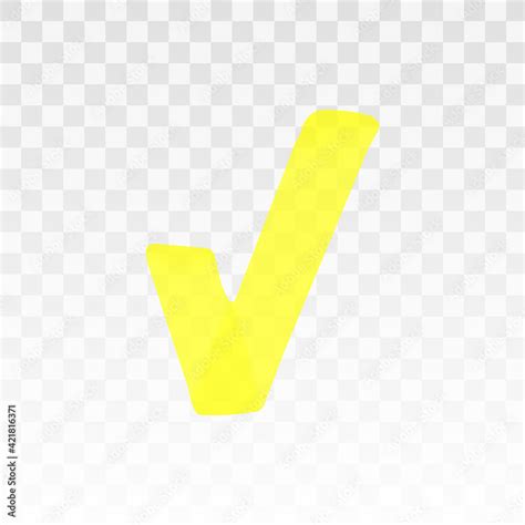 Yellow Check Mark Transparent Background