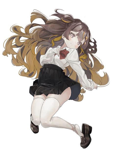 Safebooru 1girl Alternate Costume Anya Melfissa Anzi Bangs Black Skirt Blonde Hair Blush Bow