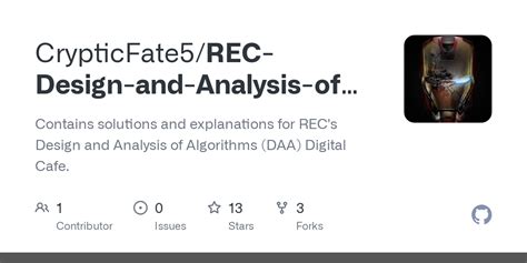 Rec Design And Analysis Of Algorithm Daa Digital Cafe Readme Md At Main