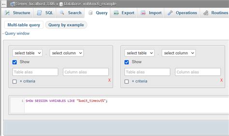 Increase Wait Timeout In MySQL Database Web Hosting Hub