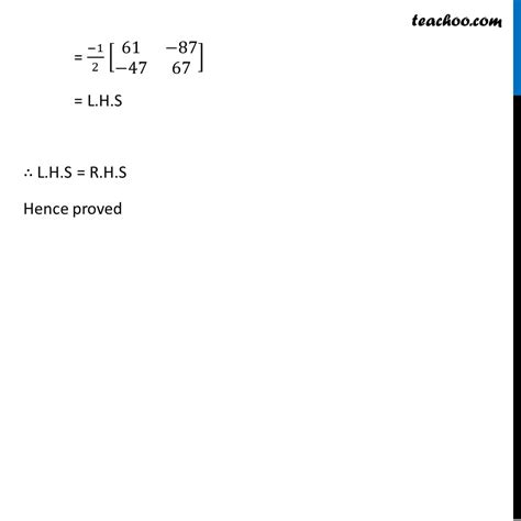 ex 4 4 12 verify ab 1 b 1 a 1 a [3 7 2 5] b