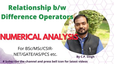 relationship b w difference operators numerical analysis lecture 16 youtube