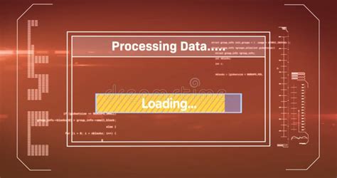 image of data processing and loading over digital screen stock illustration illustration of
