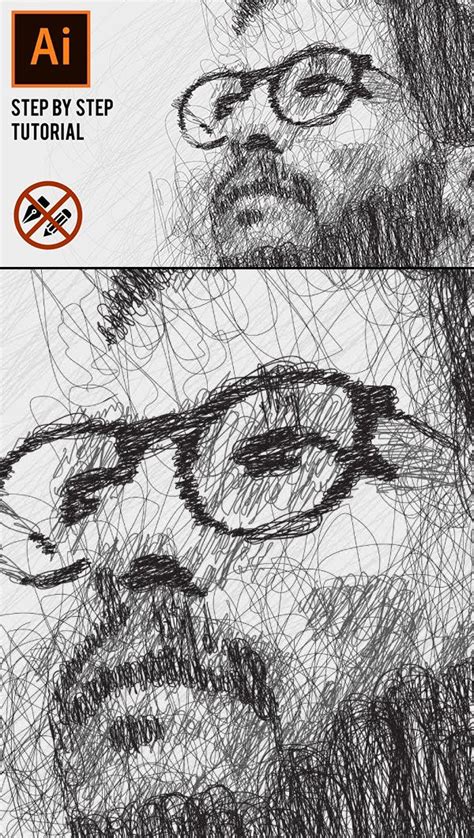 how to draw vector portrait sketch in adobe illustrator tutorial graphic design lessons graphic