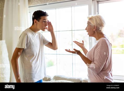 Mother And Son Arguing Hi Res Stock Photography And Images Alamy