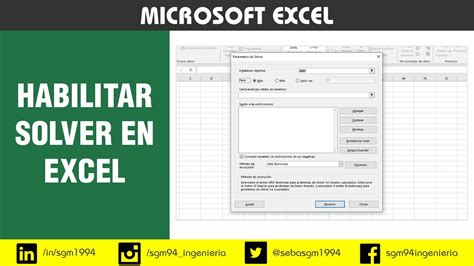 tutorial utilizar el complemento solver en excel youtube hot sex picture
