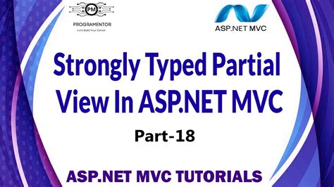 18 strongly typed partial view in asp mvc learn asp mvc mvc tutorials hindi