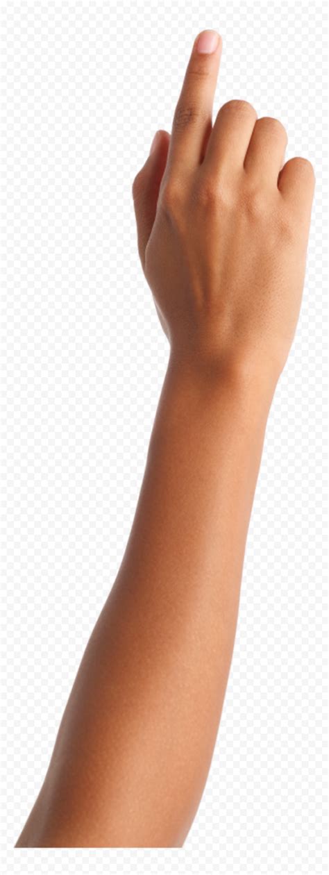 HD Hand One Finger Pointing Up PNG Citypng