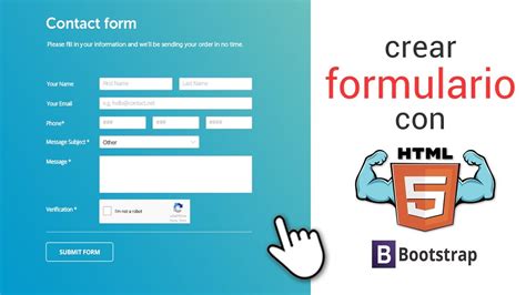 cómo hacer un formulario html5 utilizando bootstrap en 5 minutos youtube