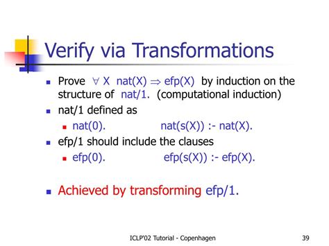 ppt program transformations for automated verification powerpoint presentation id 4733388