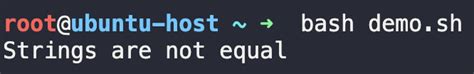 Bash Compare Strings How To Check If Two Strings Are Equal