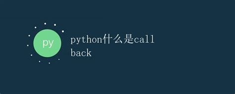 python中的回调函数 极客教程