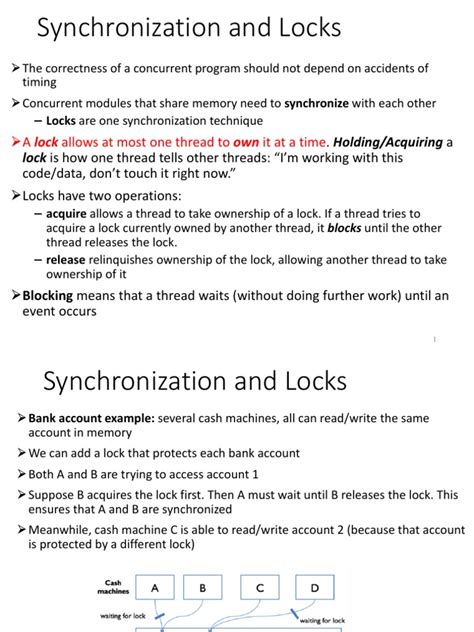 lecture16 concurrency part4 locksandsynchronization pdf method computer programming