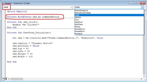 solved assign a macro to a dynamically created button autodesk community