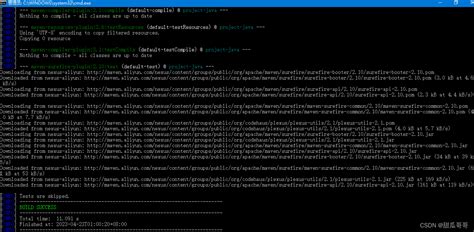 命令行运行mvn test报错 failed to execute goal org apache maven plugins maven surefire plugin 2 12 4解决方案