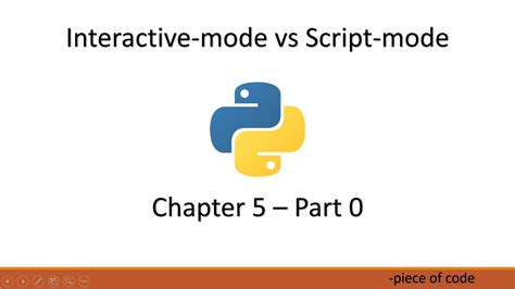 interactive mode vs script mode chapter 5 part 0 cs python in tamil piece of code