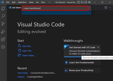 Cómo abrir Launch Json en VS Code la mejor casa
