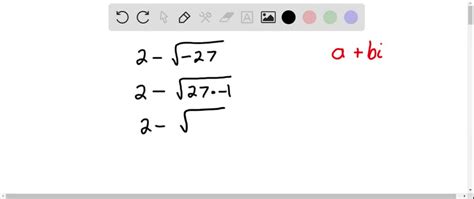 solved writing a complex number in standard form write the complex number in standard form 2 √
