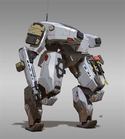 Mech Design Created By Concept Artist David Heidhoff Futuristic Robot Futuristic Technology