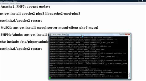 HowTo Apache2 PHP5 MySQL PHPMyAdmin Auf Linux Debian Root VServer