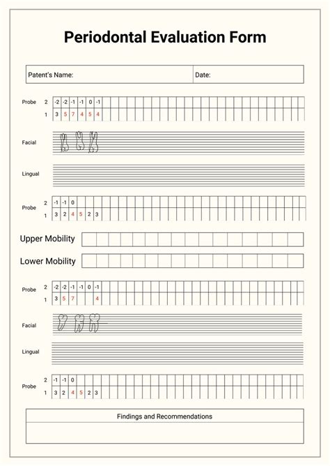 Dental Charting Template Prntbl Concejomunicipaldechinu Gov Co